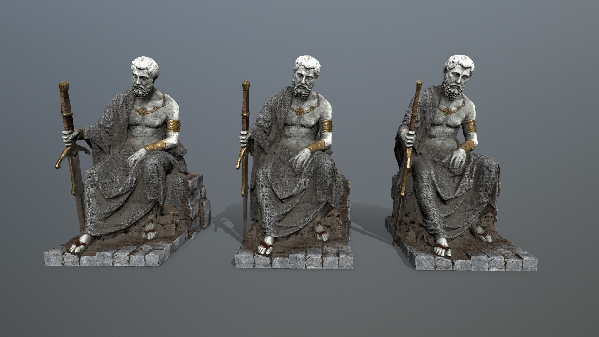 Man Statue 3D Model - TurboSquid 2066494