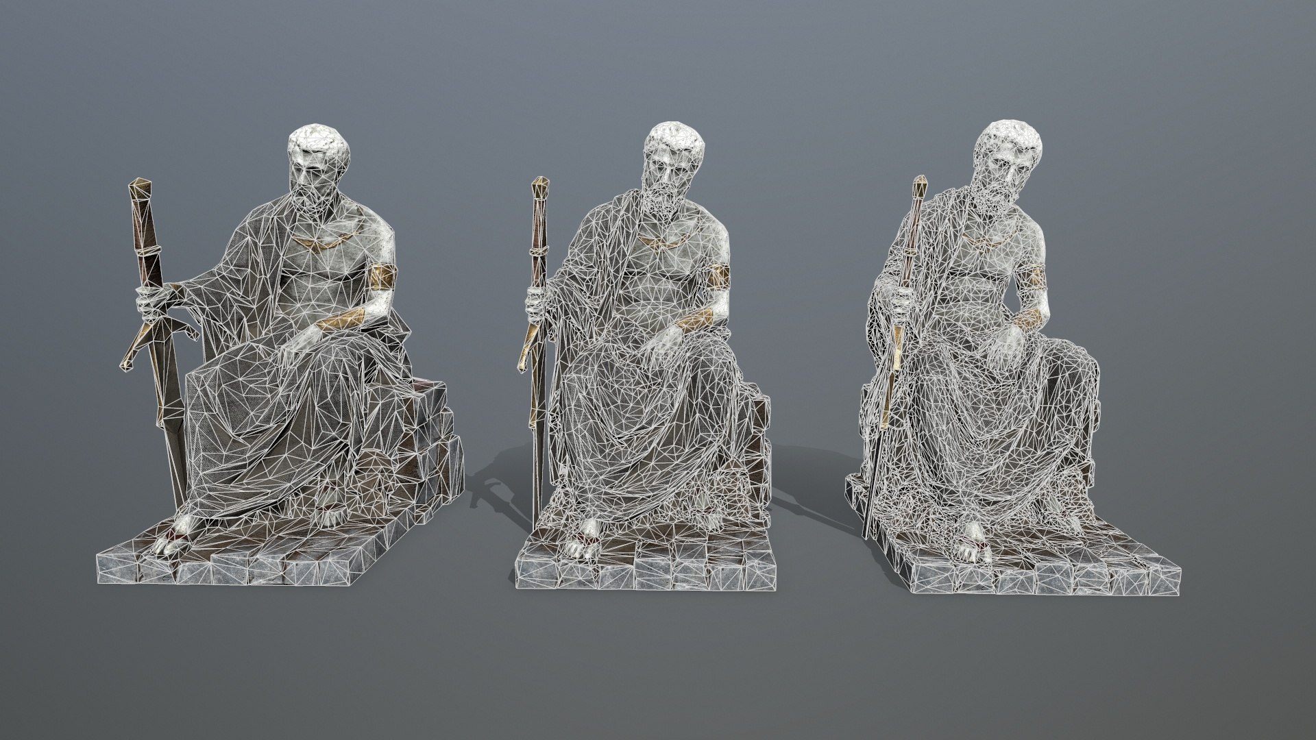 Man Statue 3D Model - TurboSquid 2066494