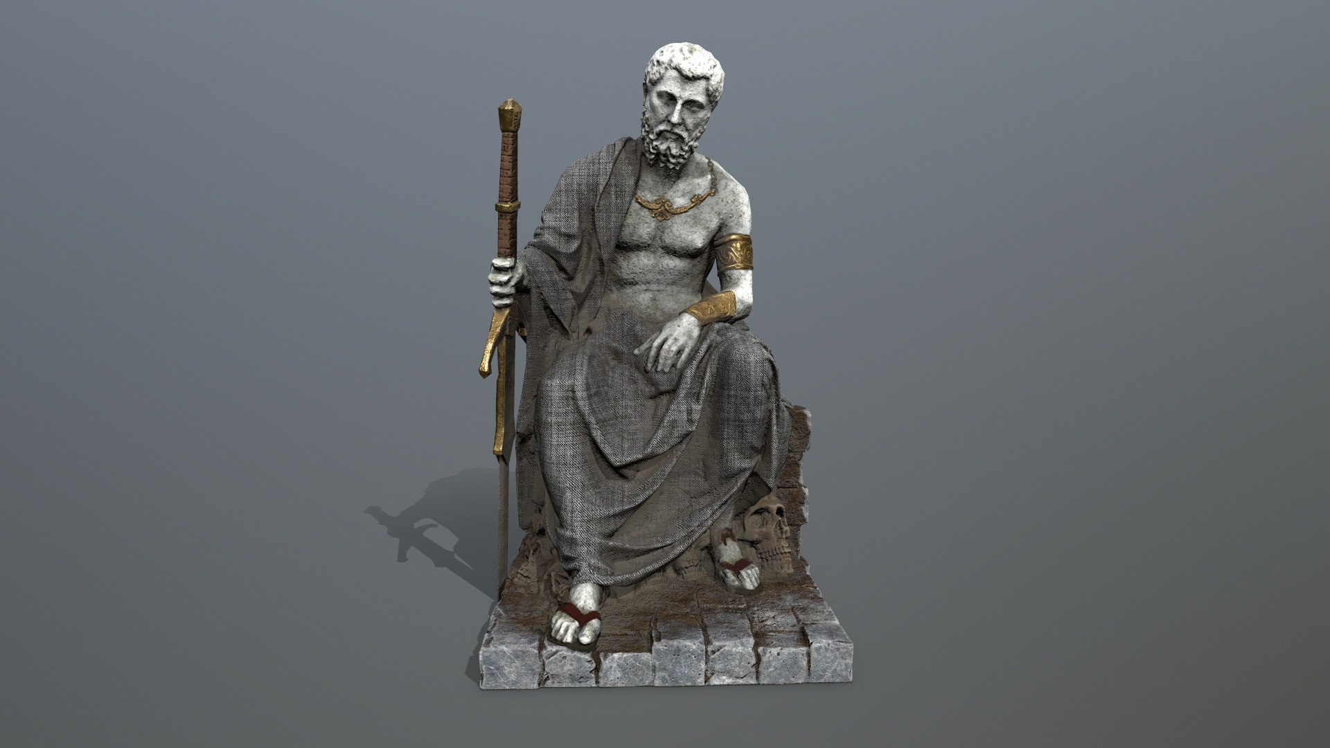 Man Statue 3D Model - TurboSquid 2066494