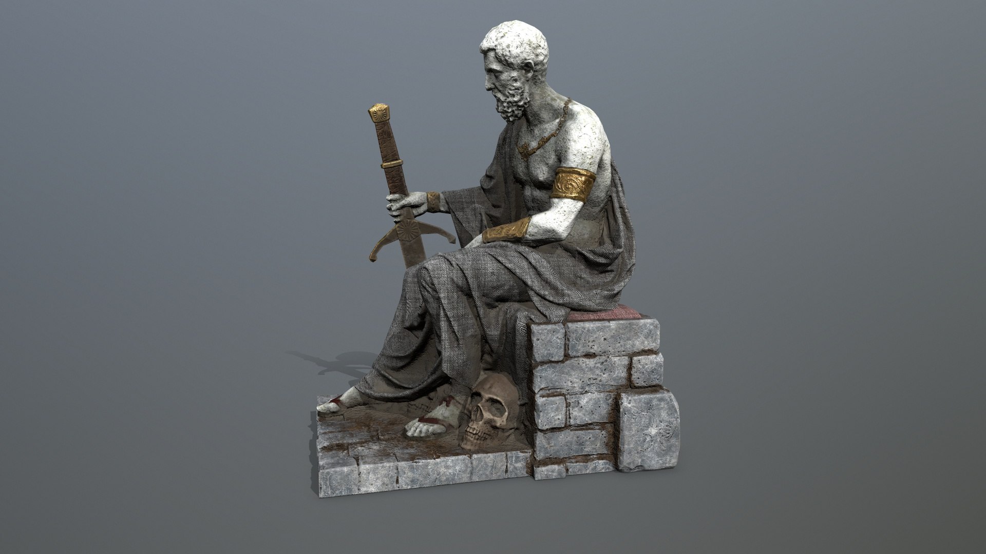 Man Statue 3D Model - TurboSquid 2066494
