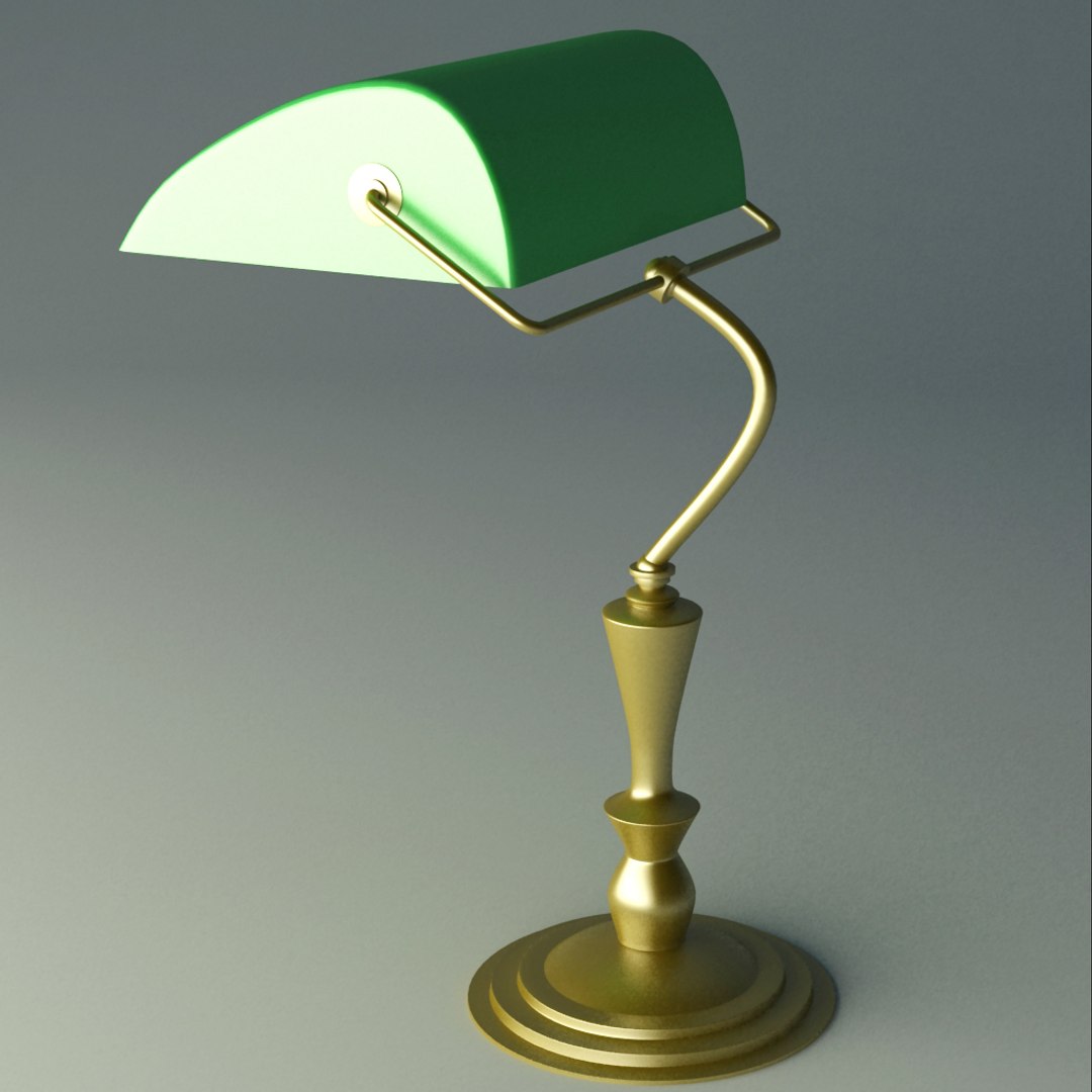 3d Bankers Lamp