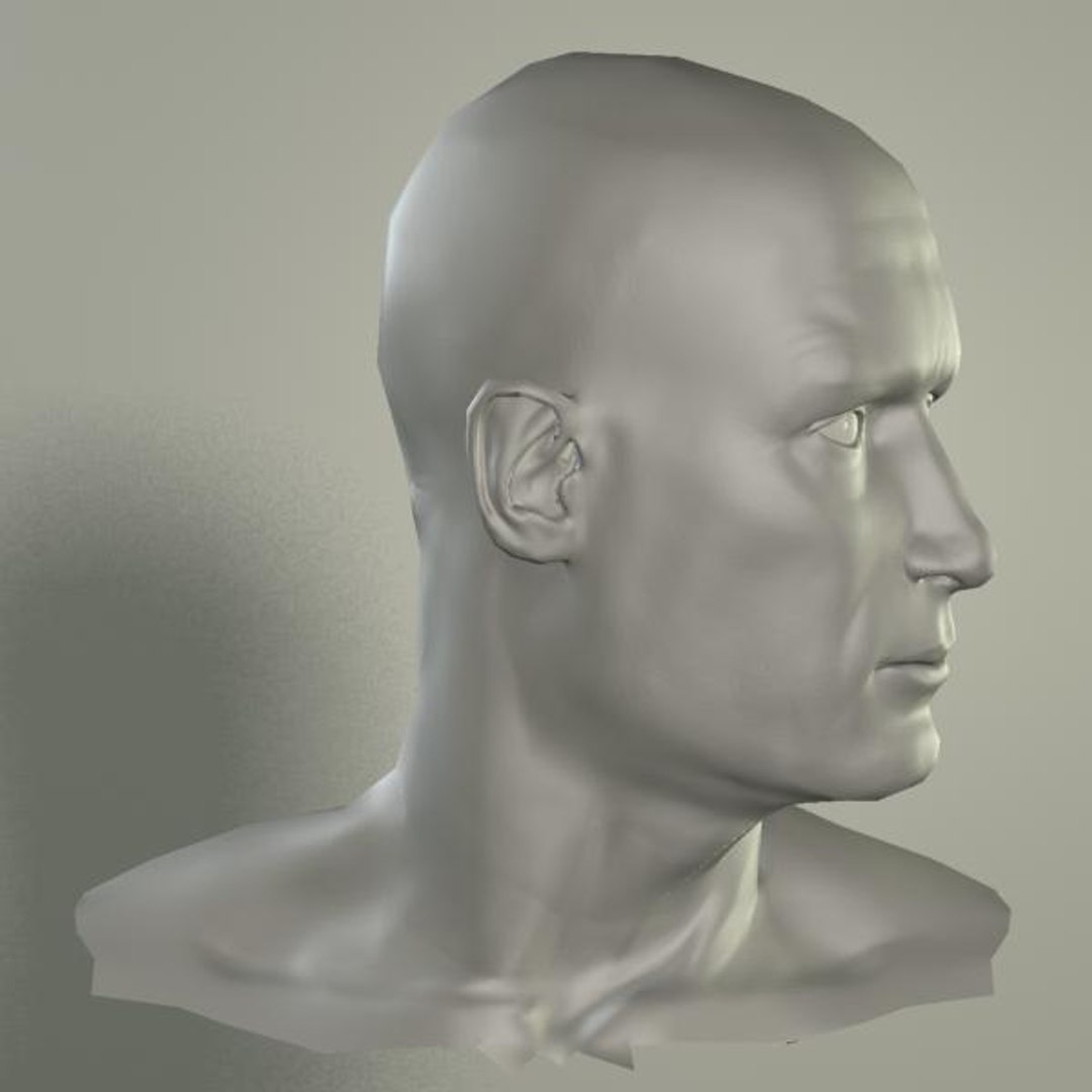 3ds Max Male Hero Head Normal