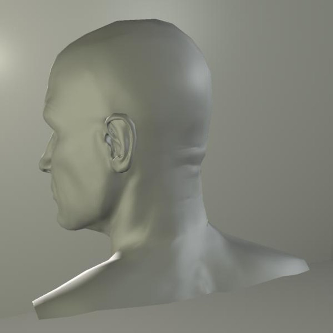 3ds Max Male Hero Head Normal
