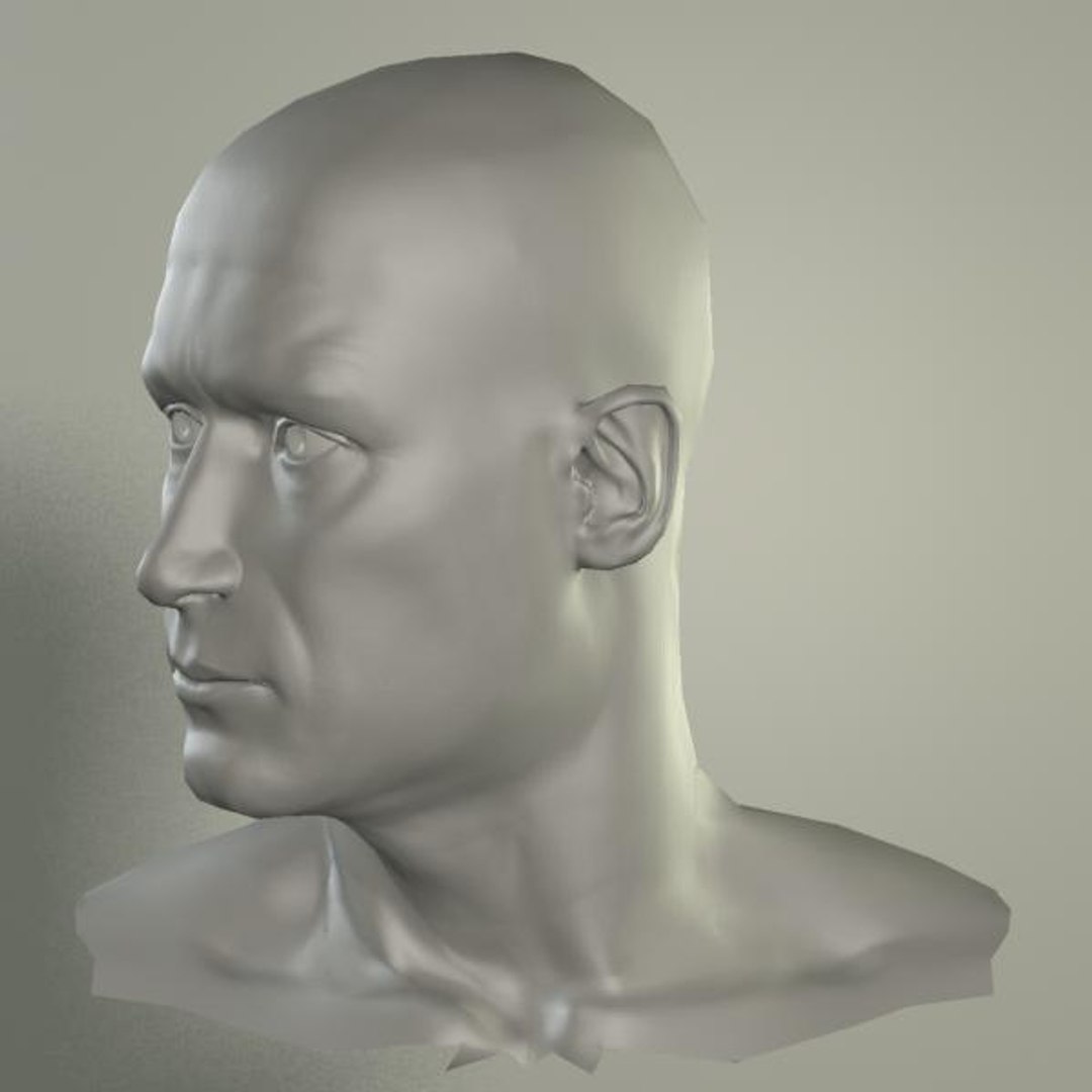 3ds Max Male Hero Head Normal