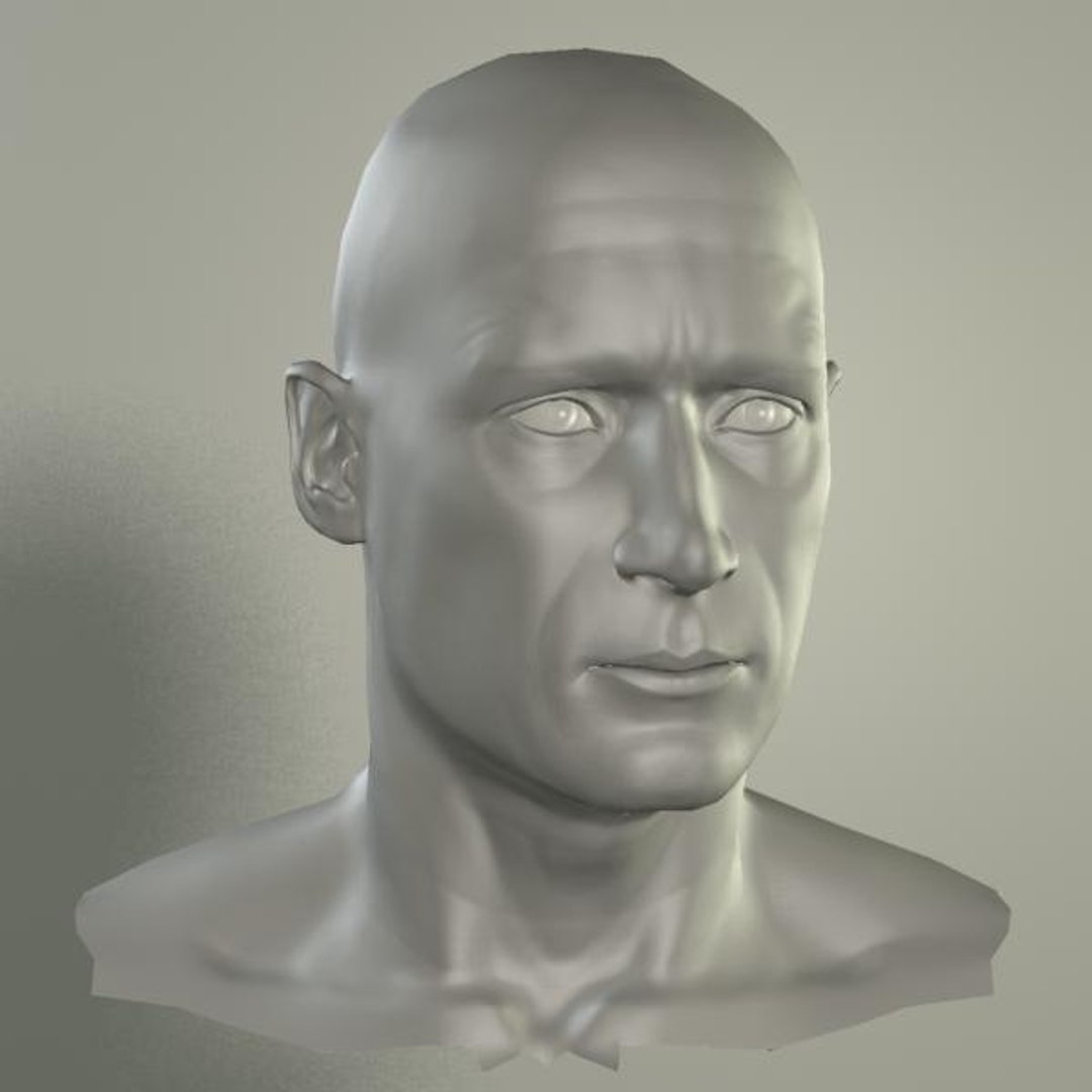 3ds Max Male Hero Head Normal