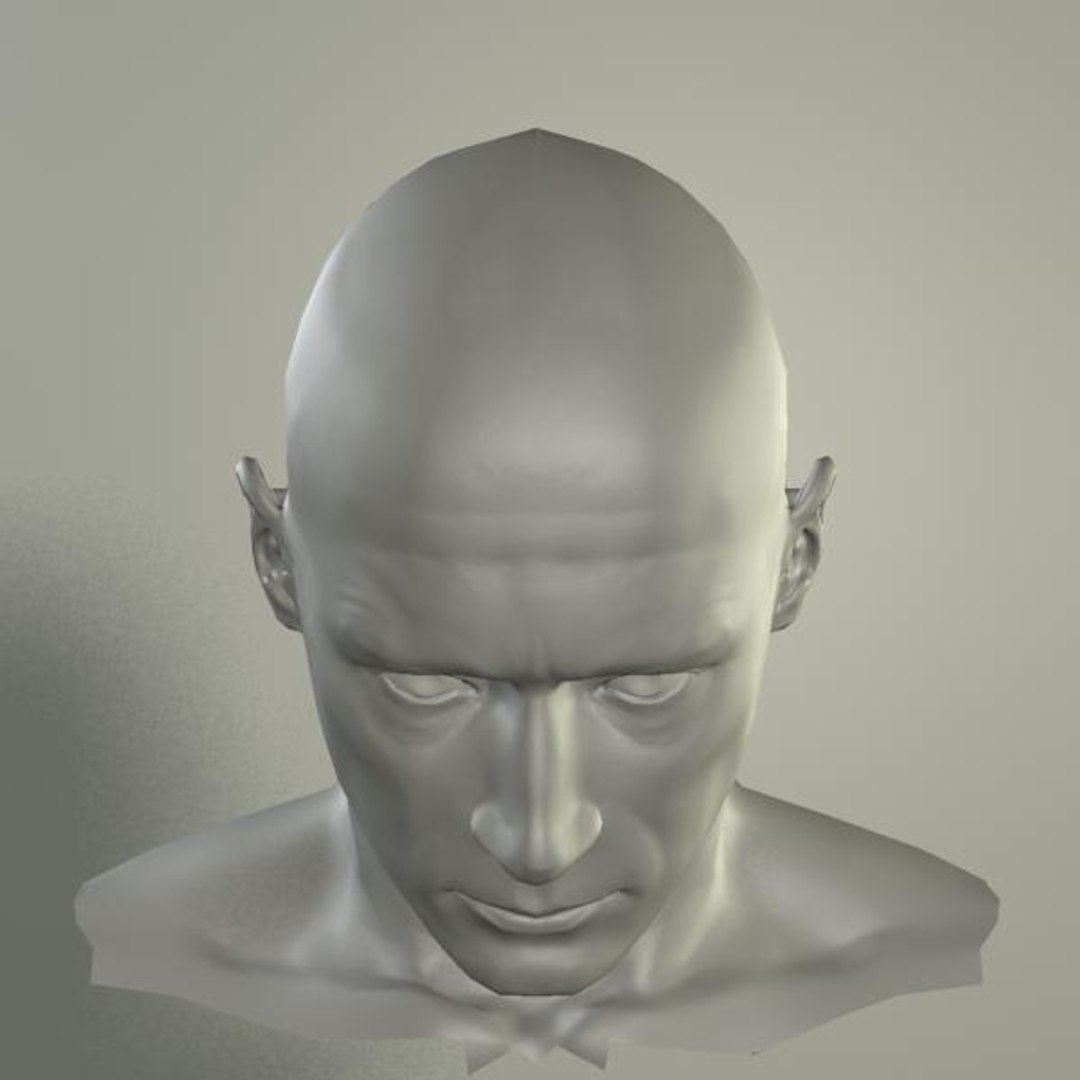3ds Max Male Hero Head Normal