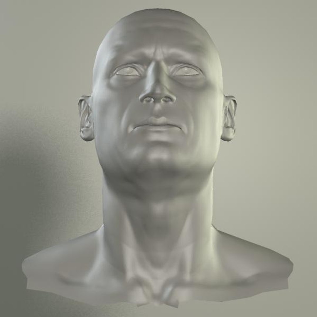 3ds Max Male Hero Head Normal