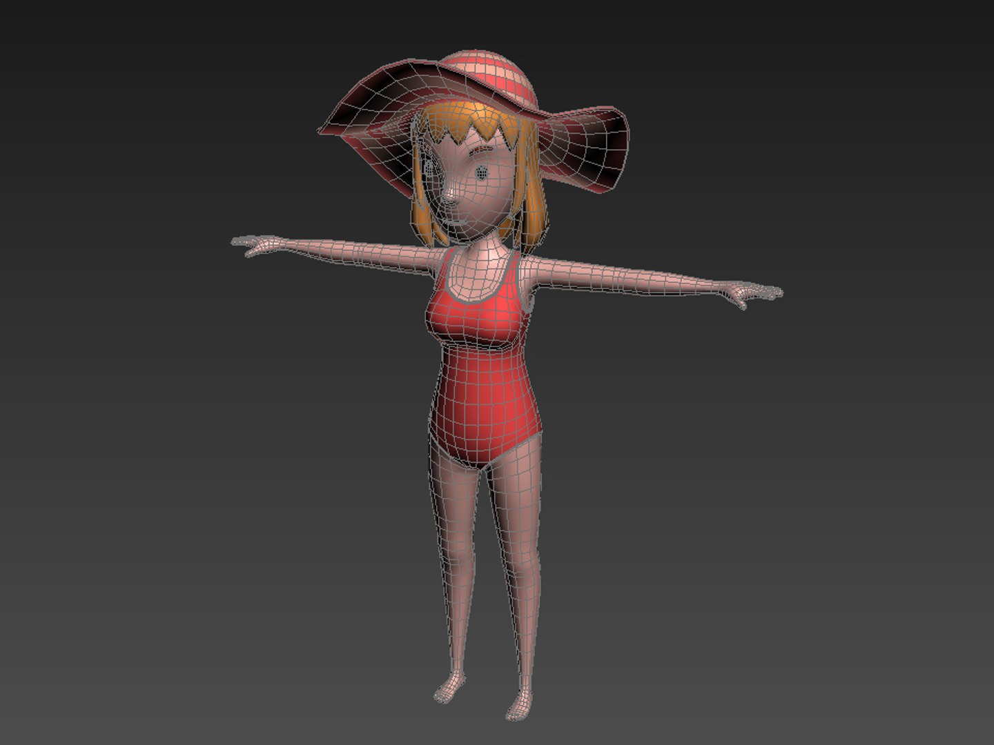 Girl Character Cartoon Model - TurboSquid 1452727