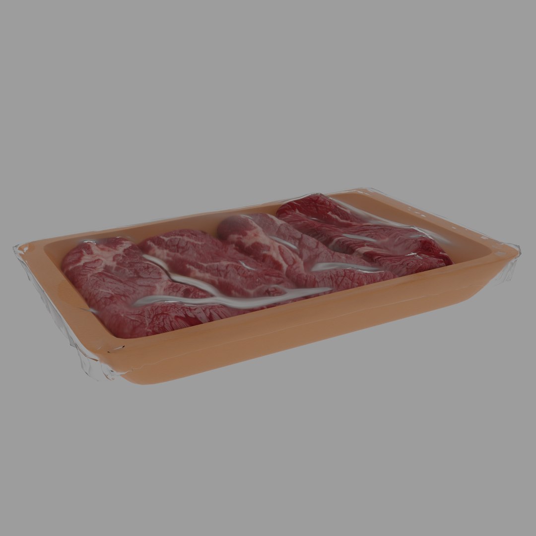 Meat Package 3D Model - TurboSquid 1896669