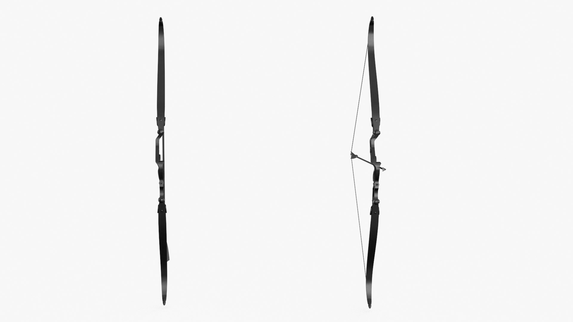 Recurve Bow 3d Model Turbosquid 2051214 