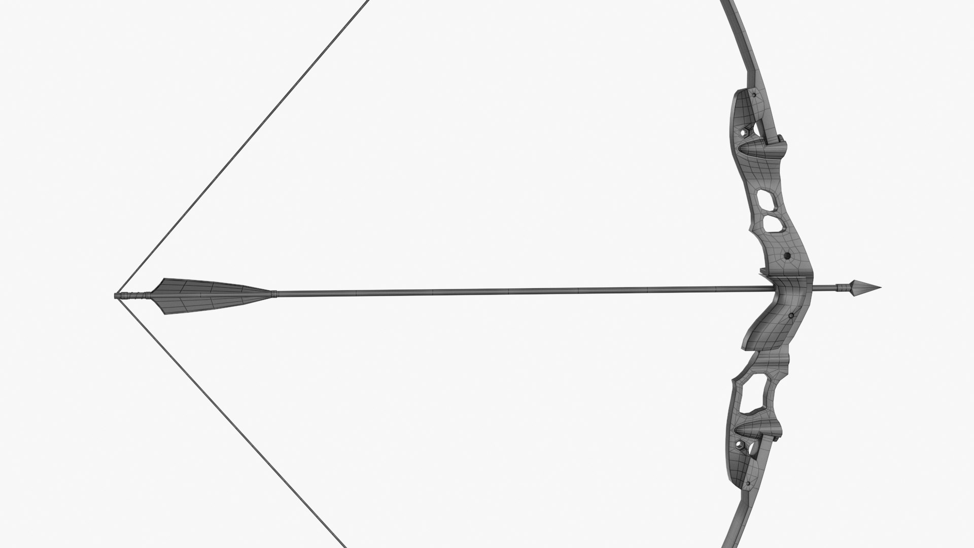 Recurve Bow 3D model - TurboSquid 2051214