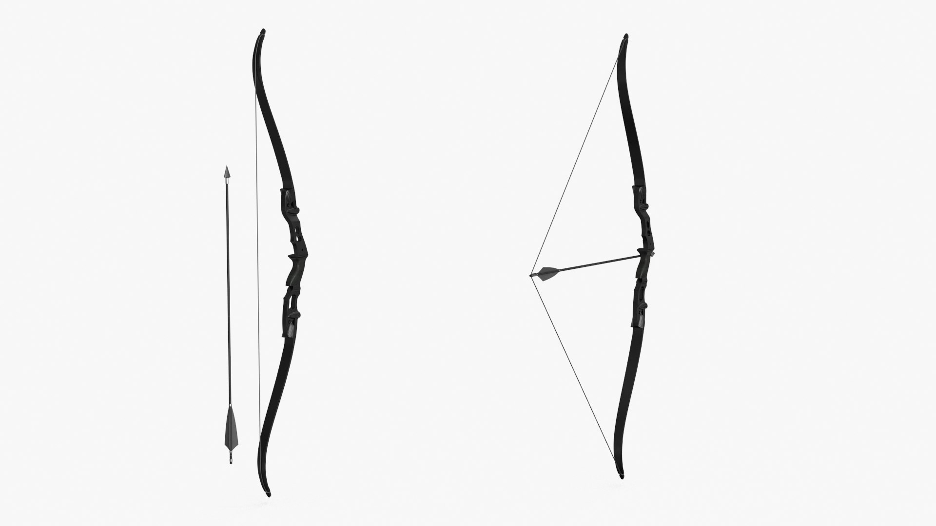 Recurve Bow 3D model - TurboSquid 2051214