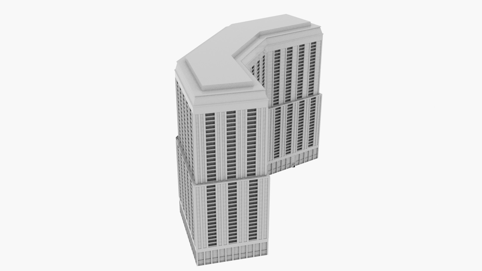 Residential Highrise 3D Model - TurboSquid 1384899