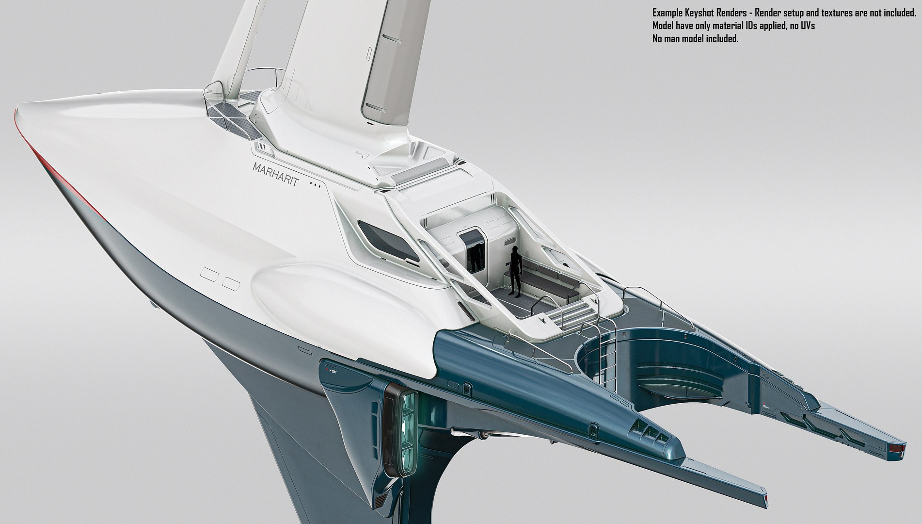 3D Aero Yacht - TurboSquid 1938323