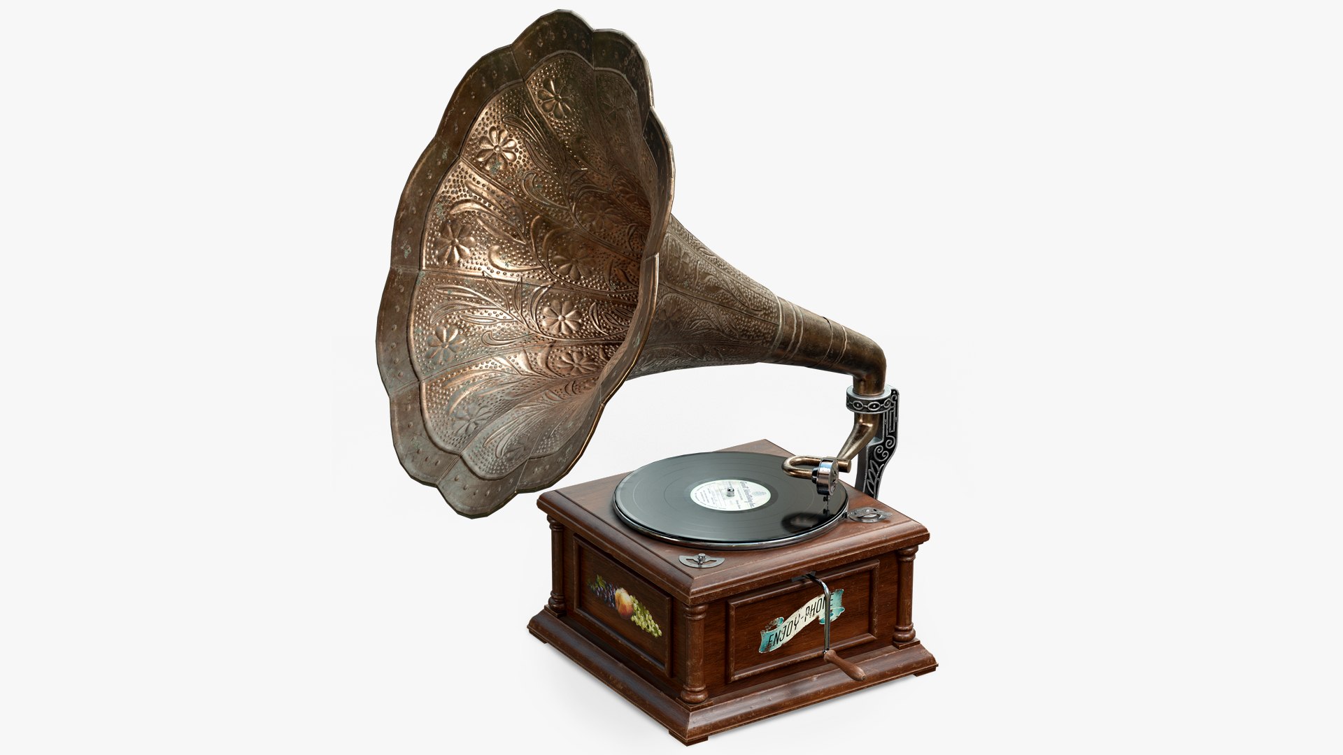 Retro Old Gramophone 3D - TurboSquid 2012092