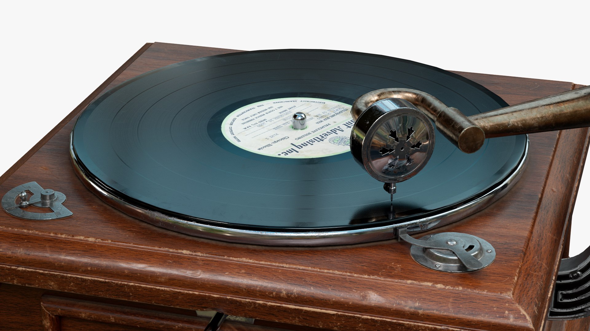 Retro Old Gramophone 3D - TurboSquid 2012092