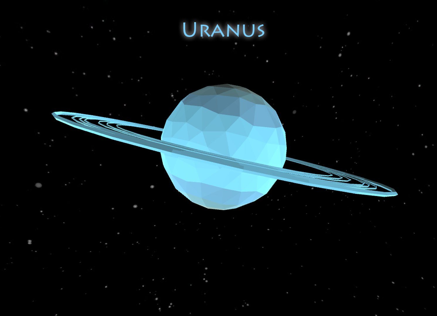 uranus planet 3d view
