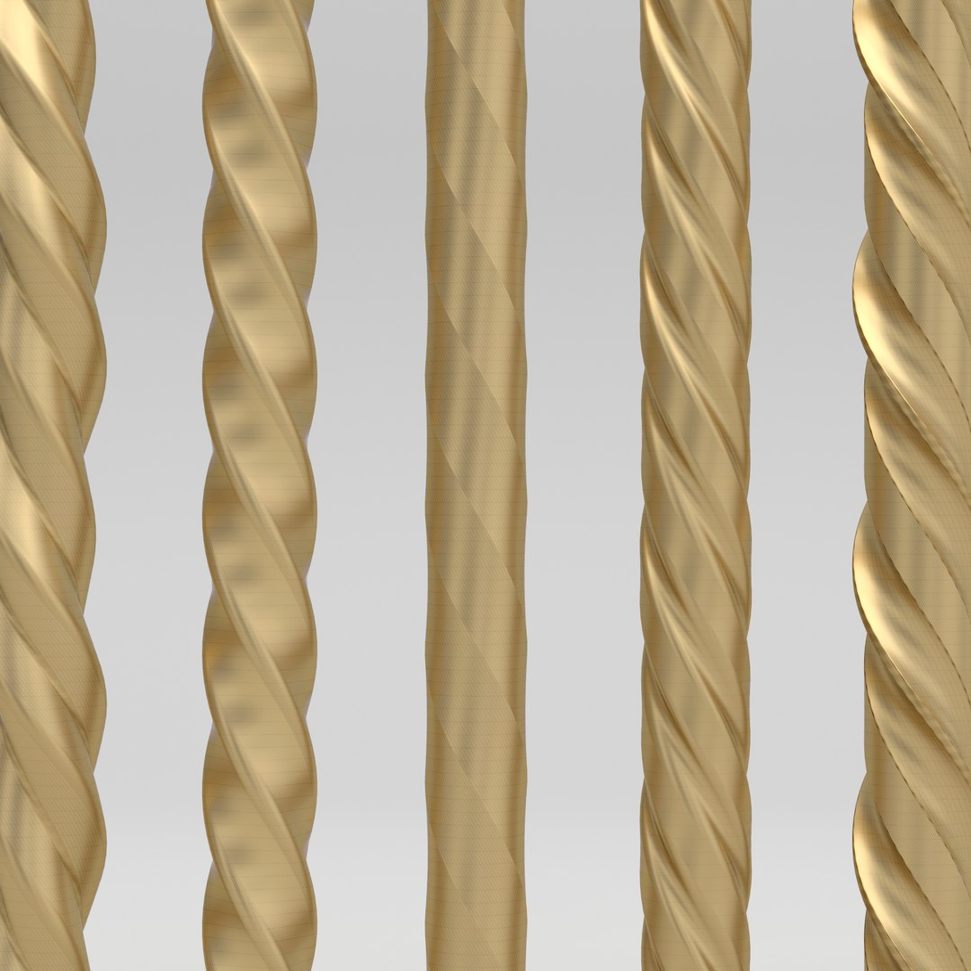 3D Model Twisted Columns - TurboSquid 2190104