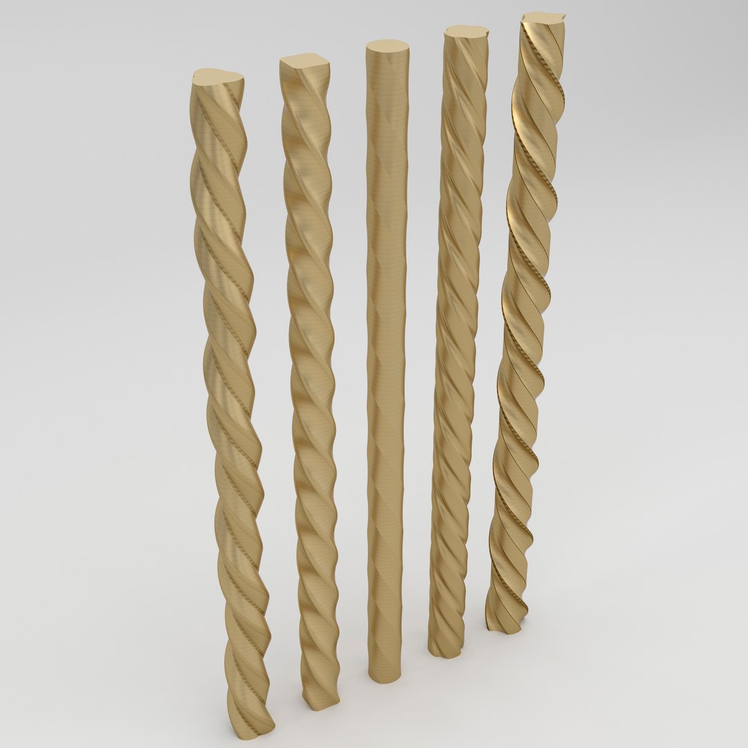 3D Model Twisted Columns - TurboSquid 2190104
