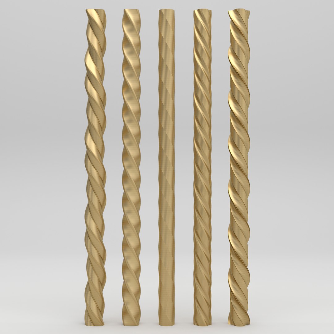 3D Model Twisted Columns - TurboSquid 2190104