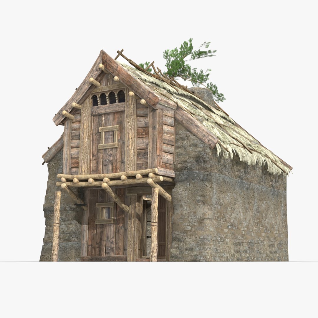 Medieval architecture Folk house Peasant house model - TurboSquid 1958091