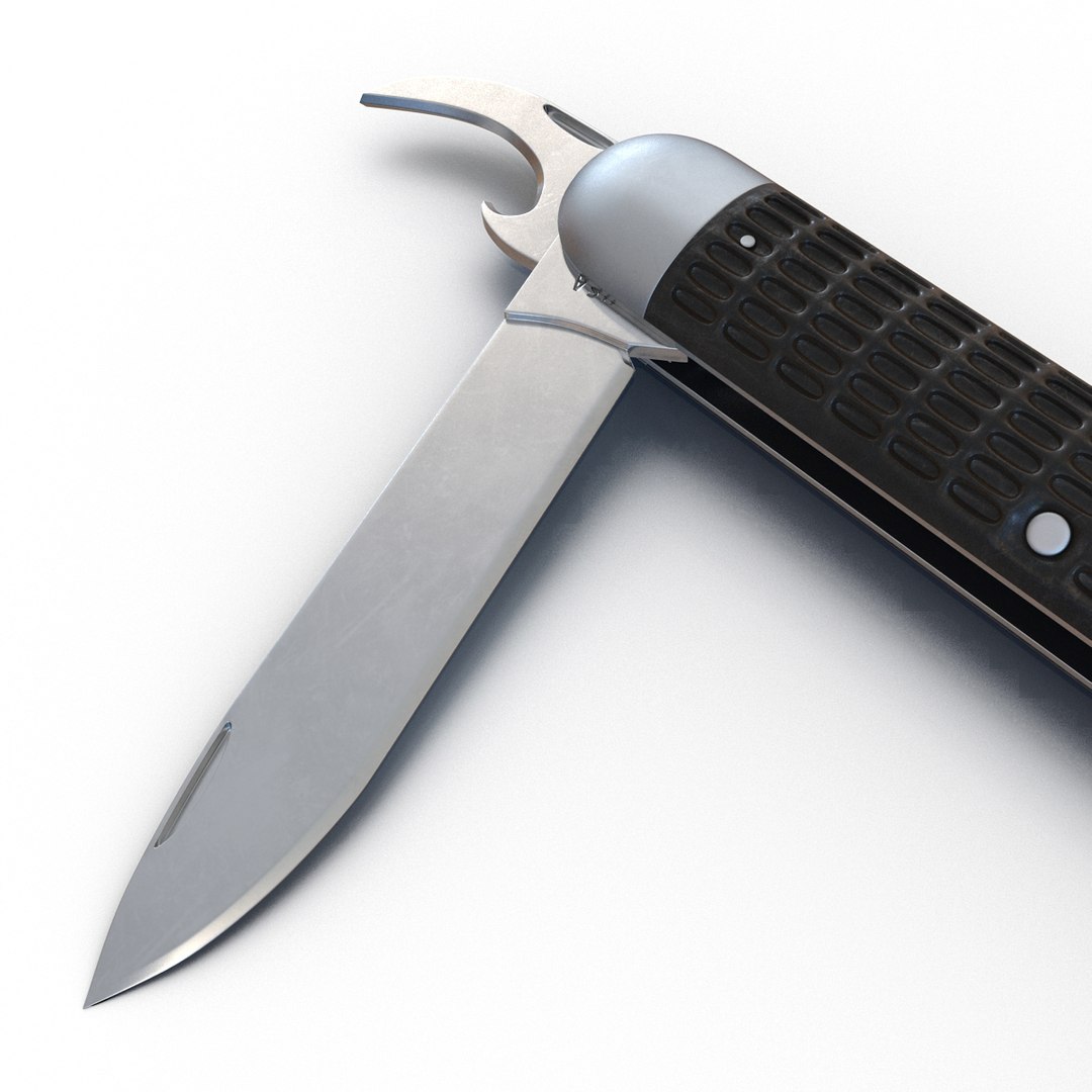 3d Model Pocket Knife Generic