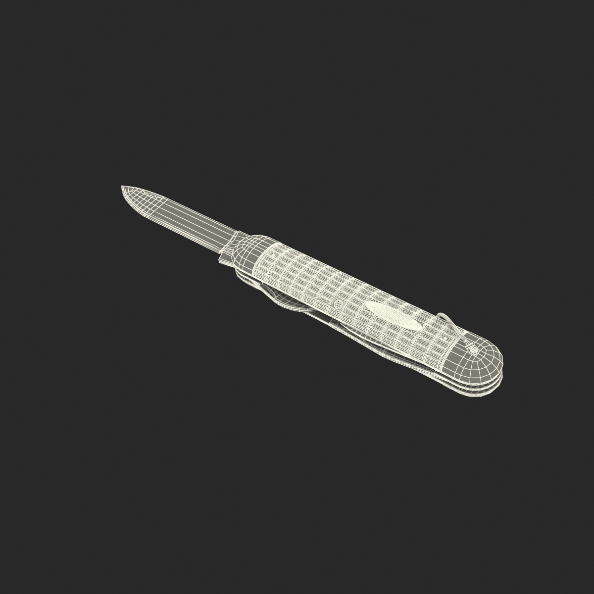 3d model pocket knife generic