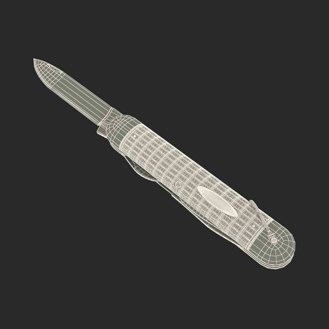 3d Model Pocket Knife Generic