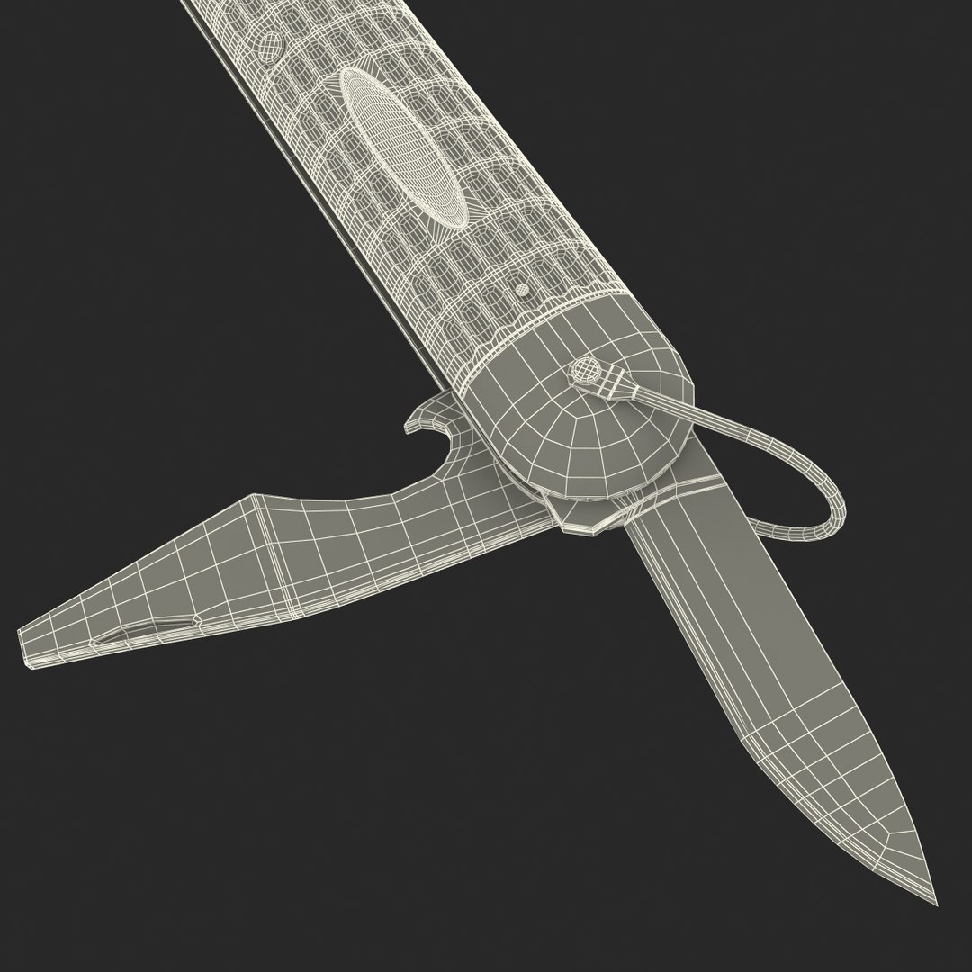 3d Model Pocket Knife Generic