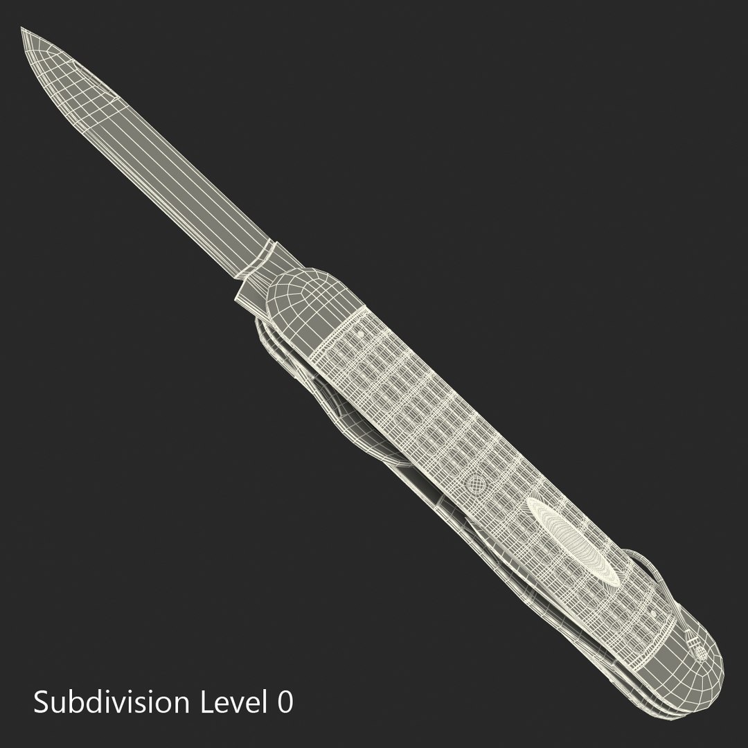 3d Model Pocket Knife Generic