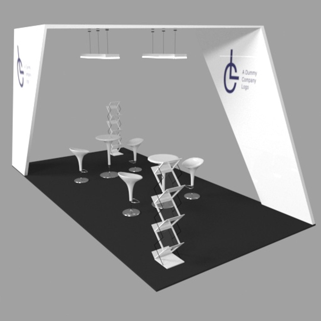 3D Exhibition Booth Bar Stools - TurboSquid 1362349