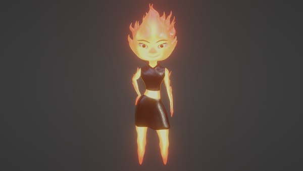 Ember Lumen Pixar Elemental Rigged Animation and Game Ready 3D-Modell ...