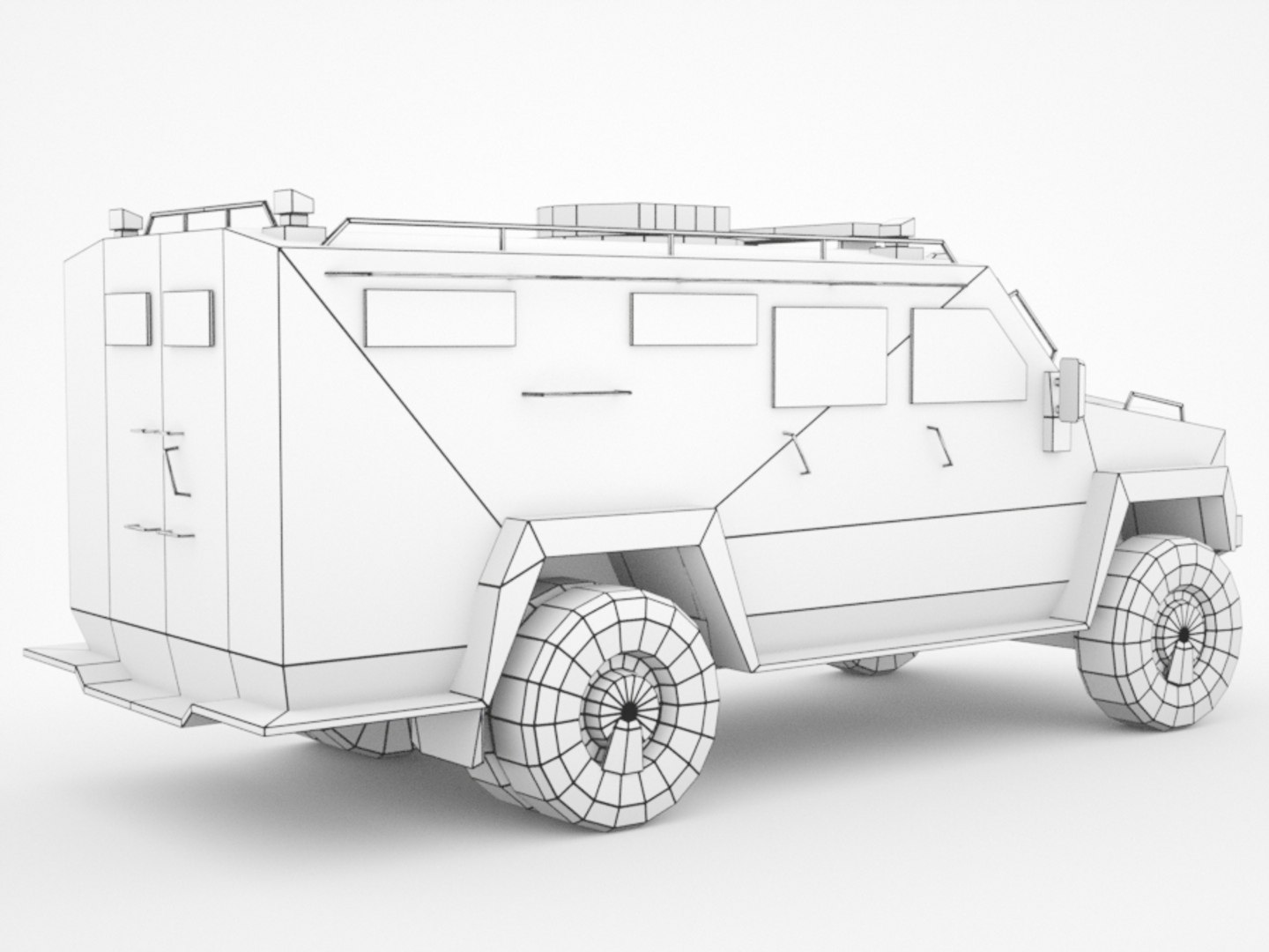 3D Armored Police Van Truck Model - TurboSquid 1279914