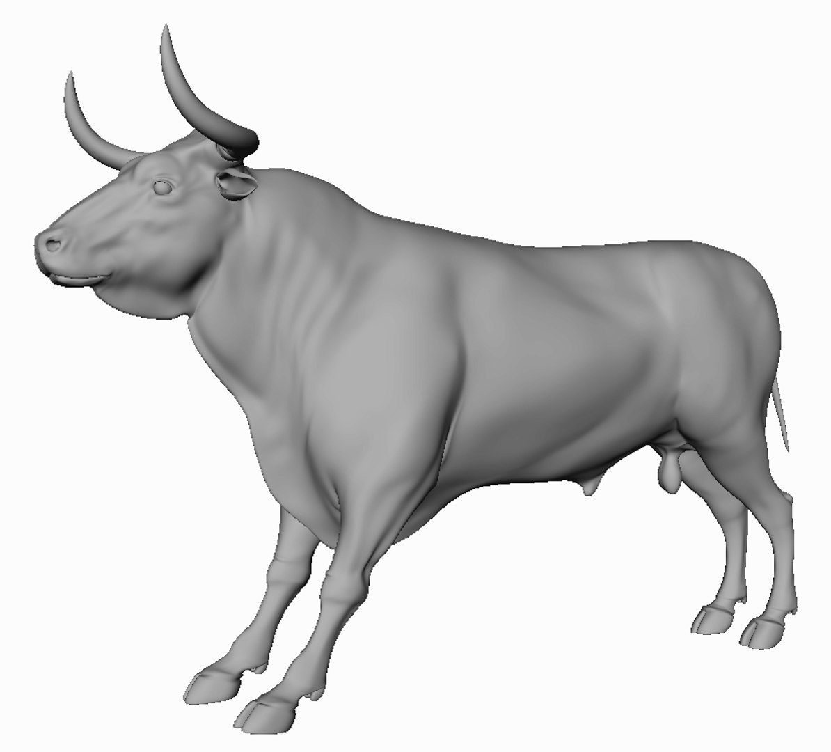Bull model - TurboSquid 578702