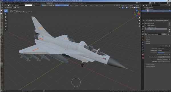 modelo 3d Chengdu J10 Un vigoroso armamento de dragón - TurboSquid 1693765