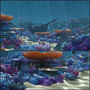 Download Free & Premium Cartoon Ocean 3D Models | TurboSquid