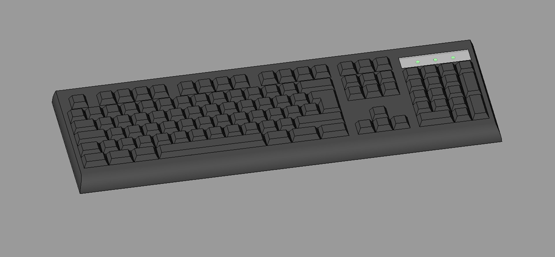 Computer Keyboard Model - TurboSquid 1366787