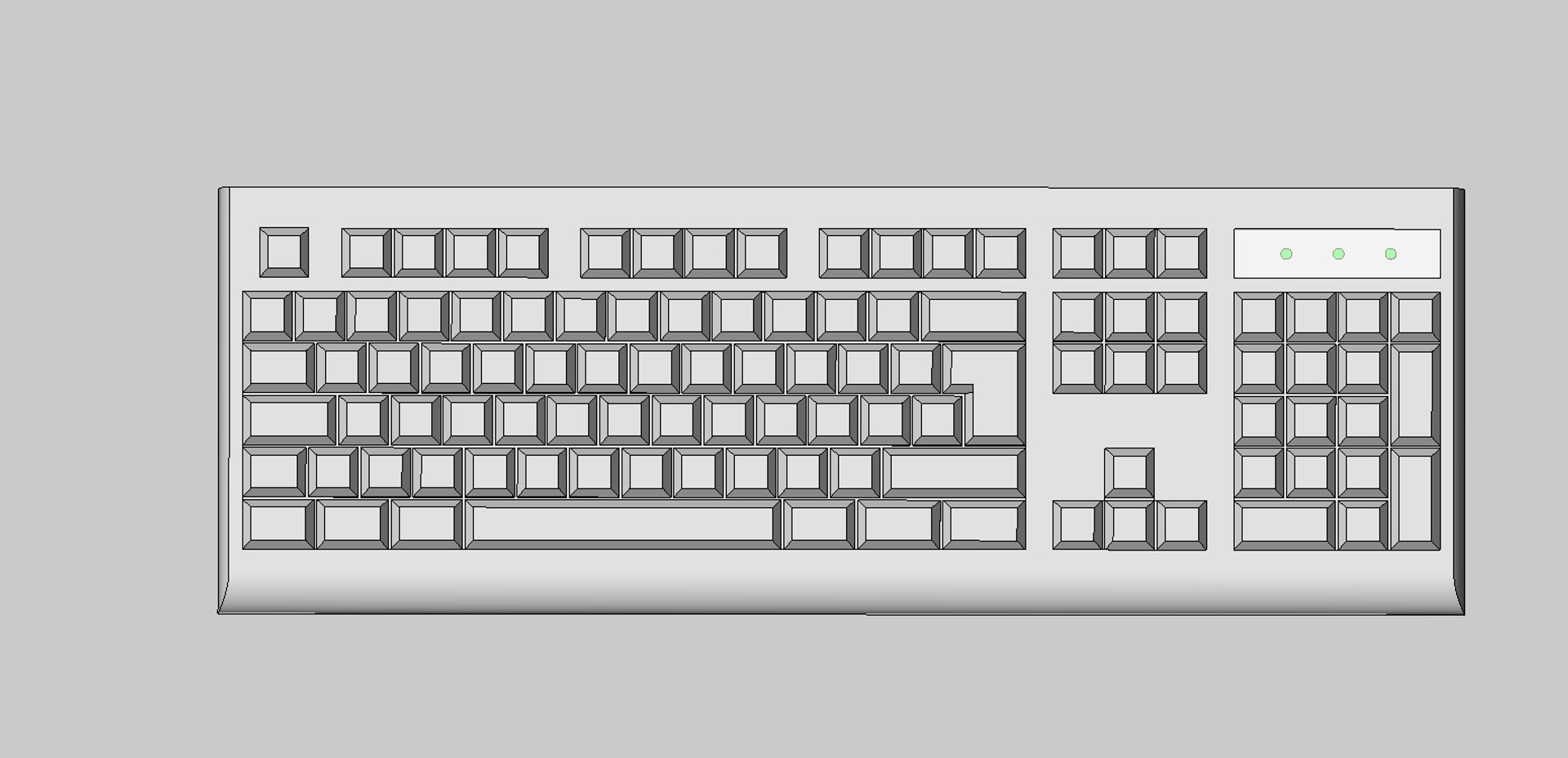 Computer Keyboard Model - TurboSquid 1366787