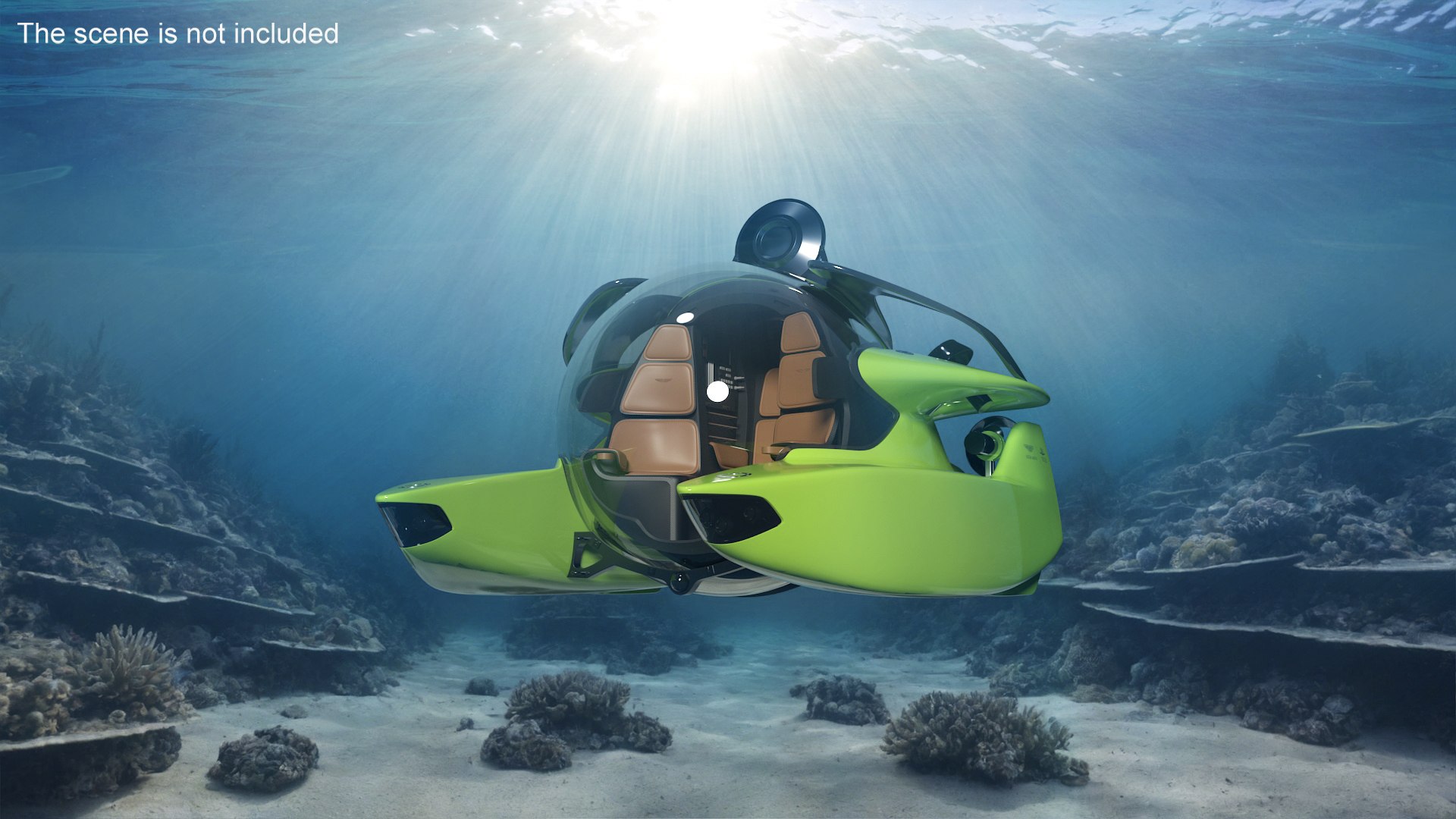 Aston Martin Luxurious Personal Submarine Rigged Green 3D - TurboSquid ...
