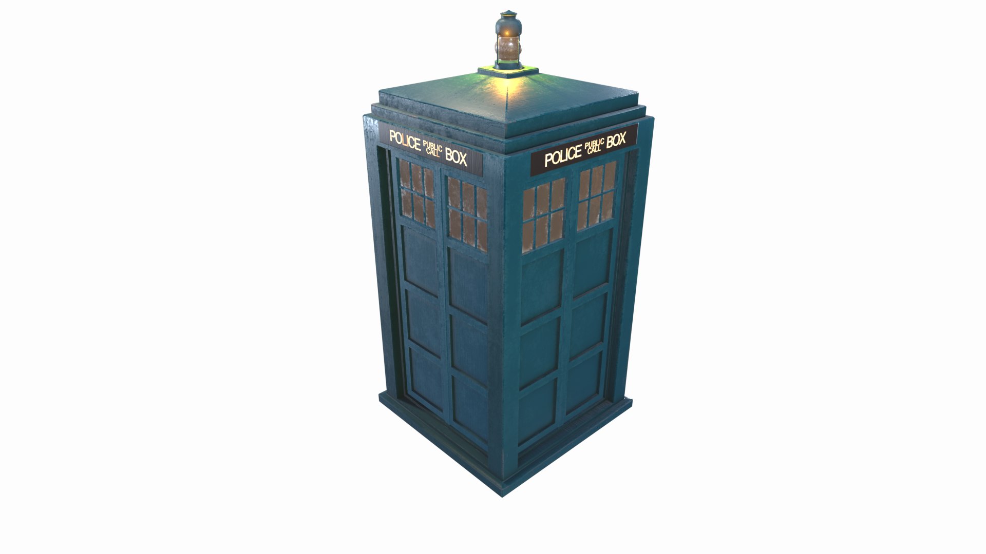 3D TARDIS Doctor Who Low-poly Textured Model - TurboSquid 2345777