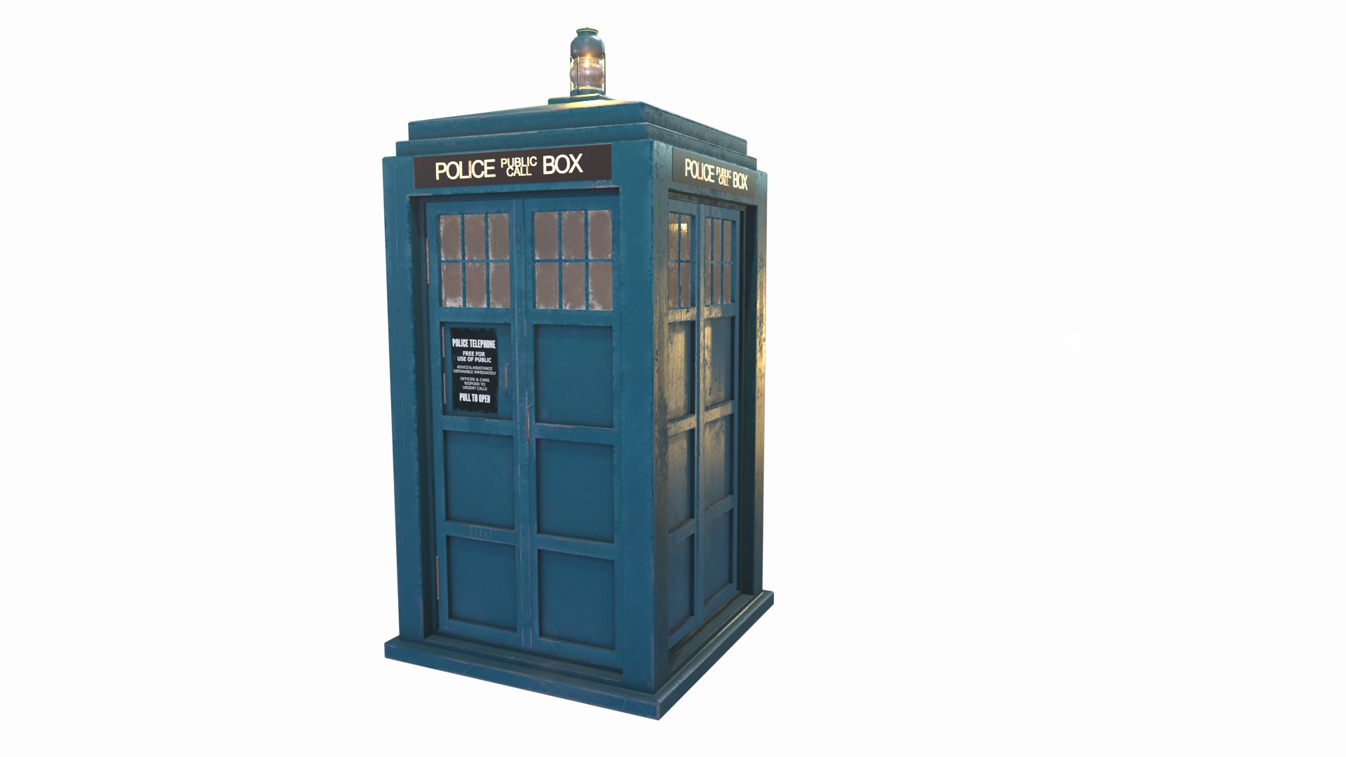 3D TARDIS Doctor Who Low-poly Textured Model - TurboSquid 2345777