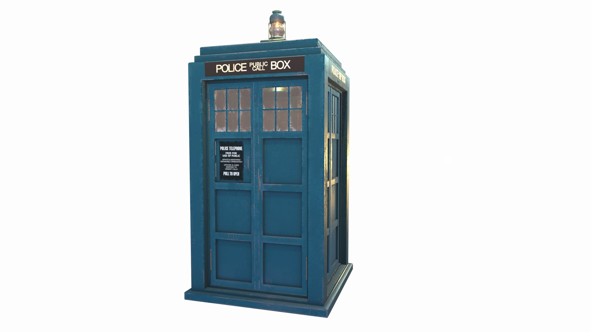 3D TARDIS Doctor Who Low-poly Textured Model - TurboSquid 2345777