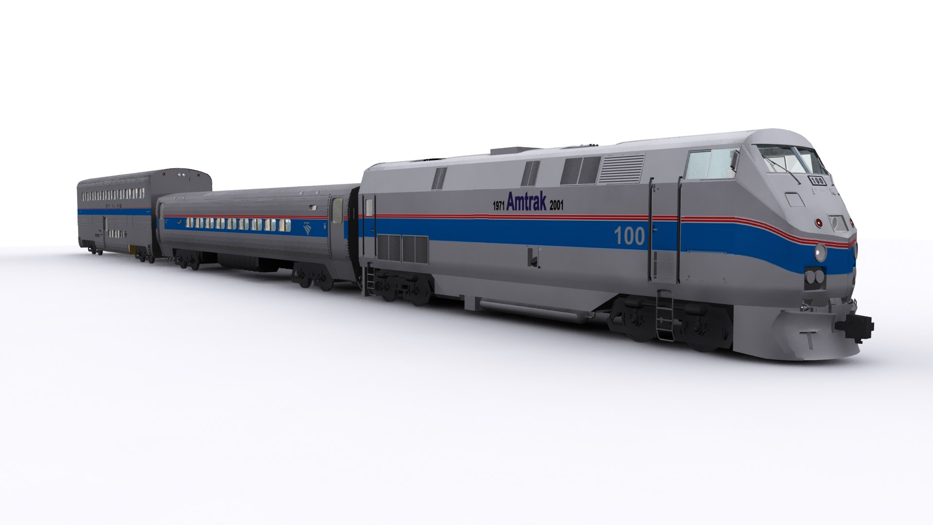 Amtrak Locomotive 3D Model - TurboSquid 1509041