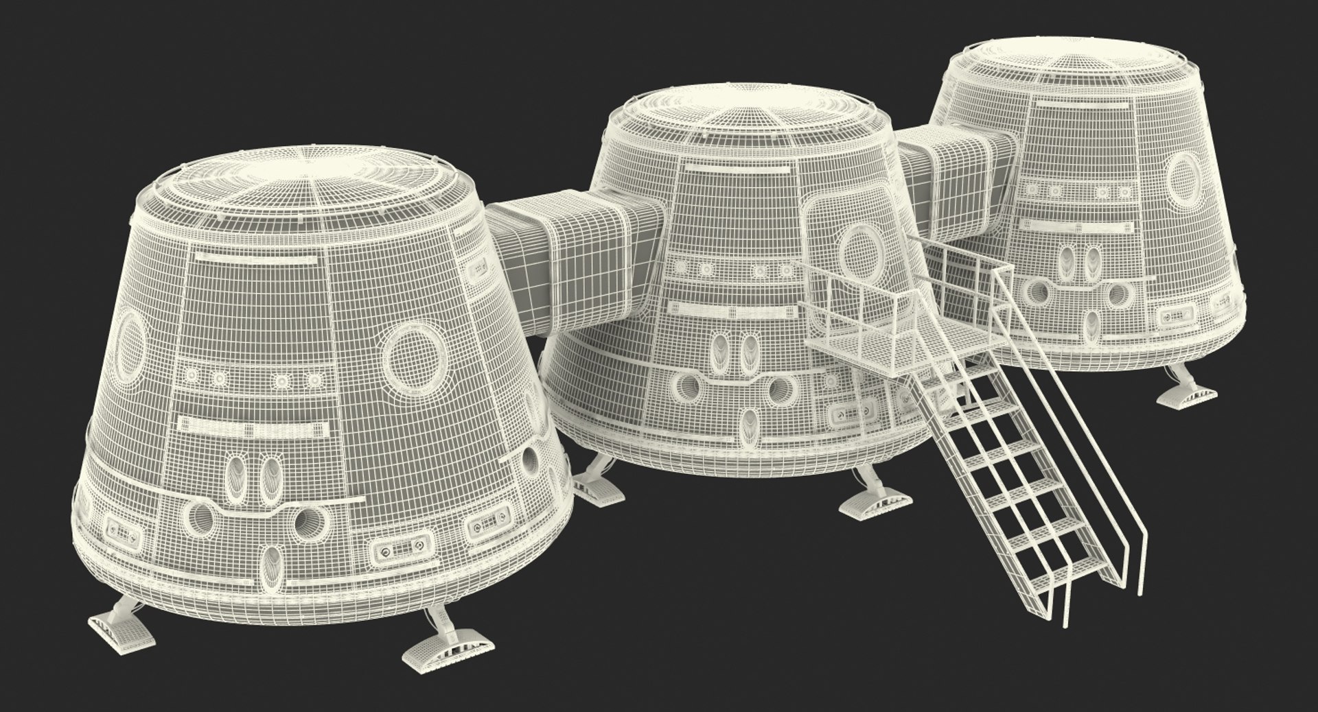Mars Colony Structure 3D - TurboSquid 1289090