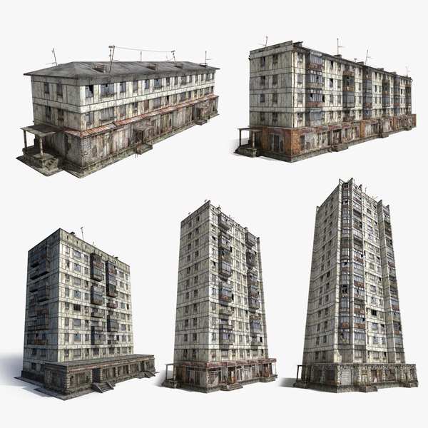 Destroyed Building Collada Models for Download | TurboSquid