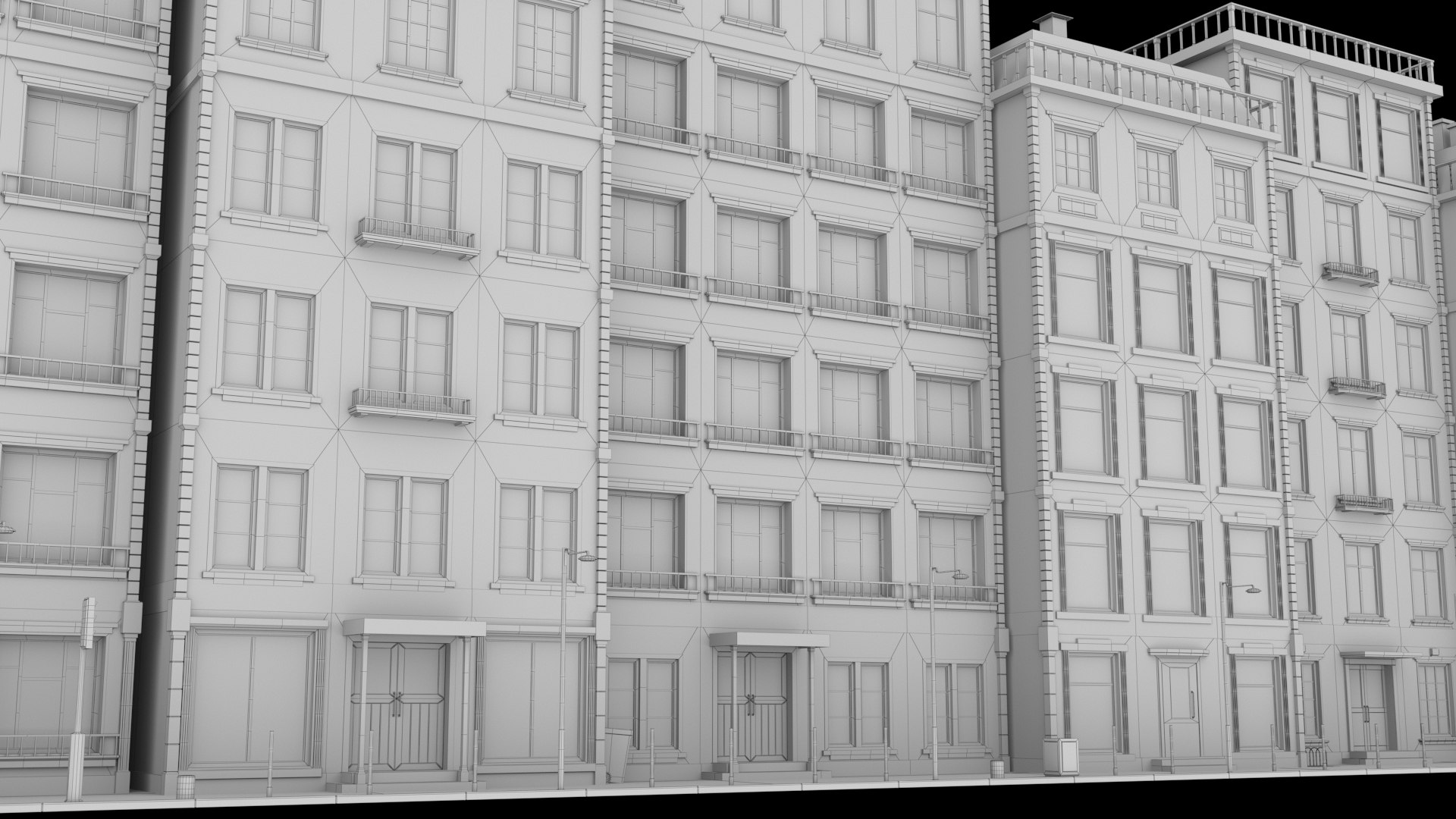 3D Model City Block European - TurboSquid 2024002