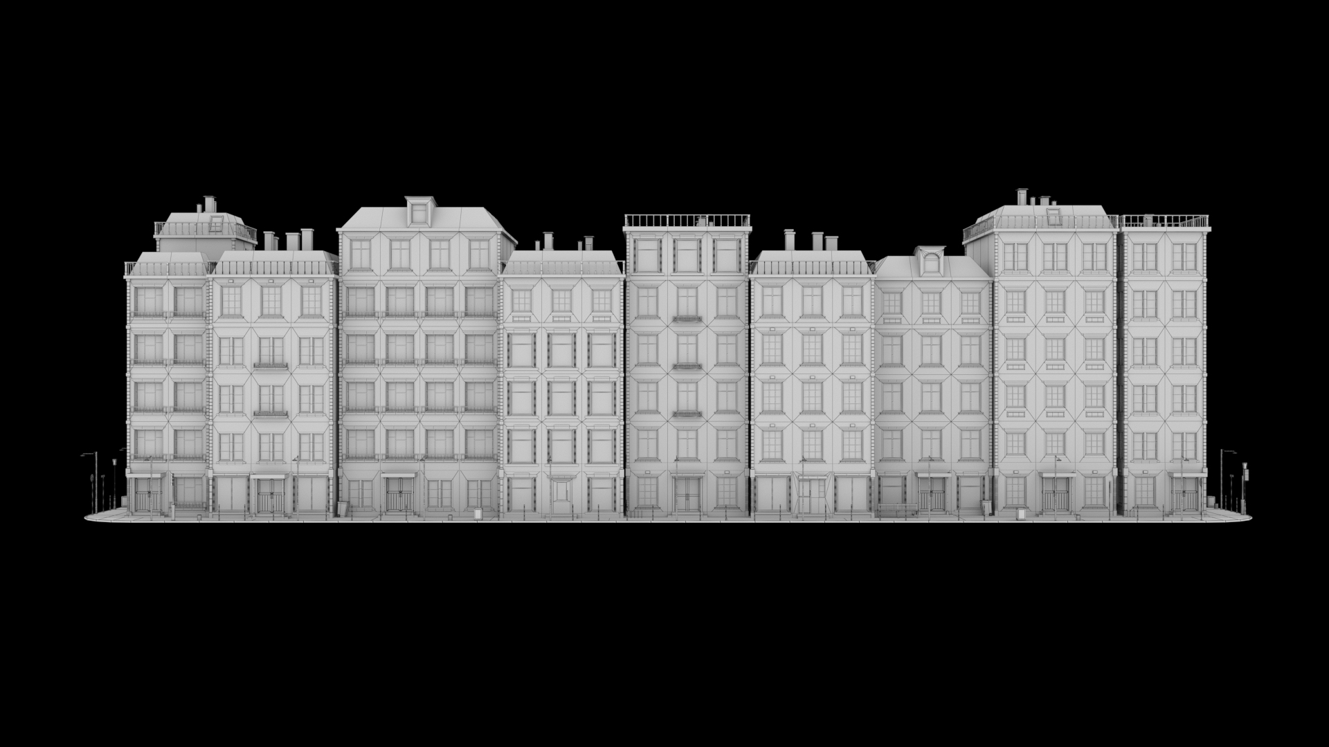 3D model City Block European - TurboSquid 2024002