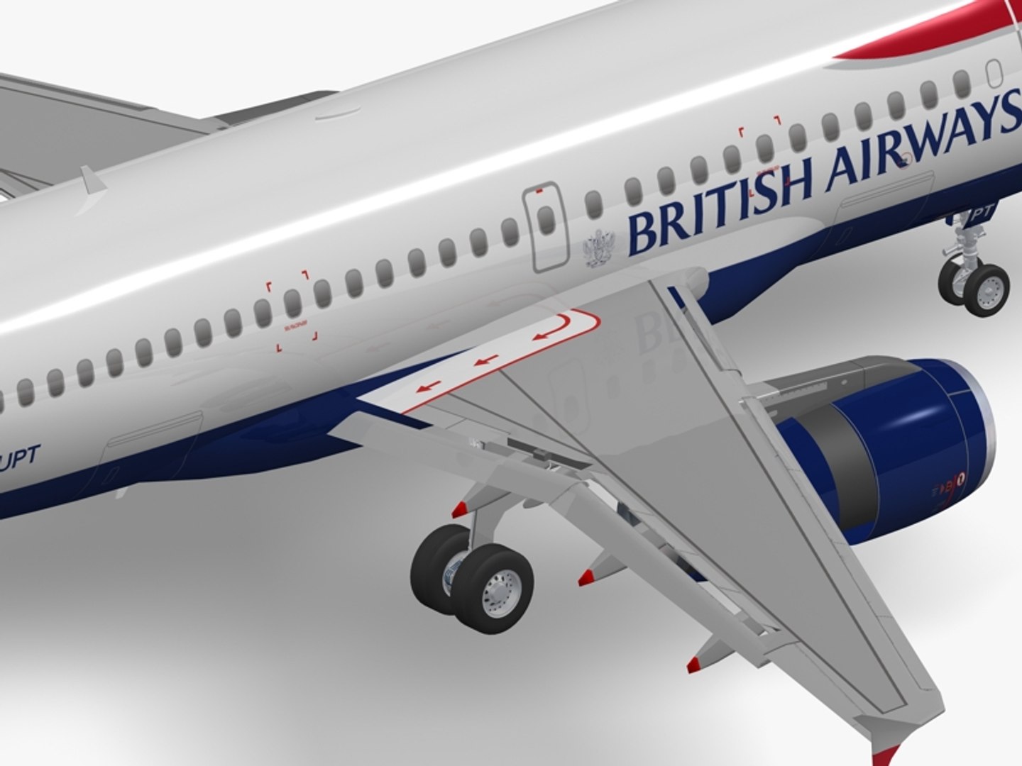 Airbus A319 British Airways 3d 3ds