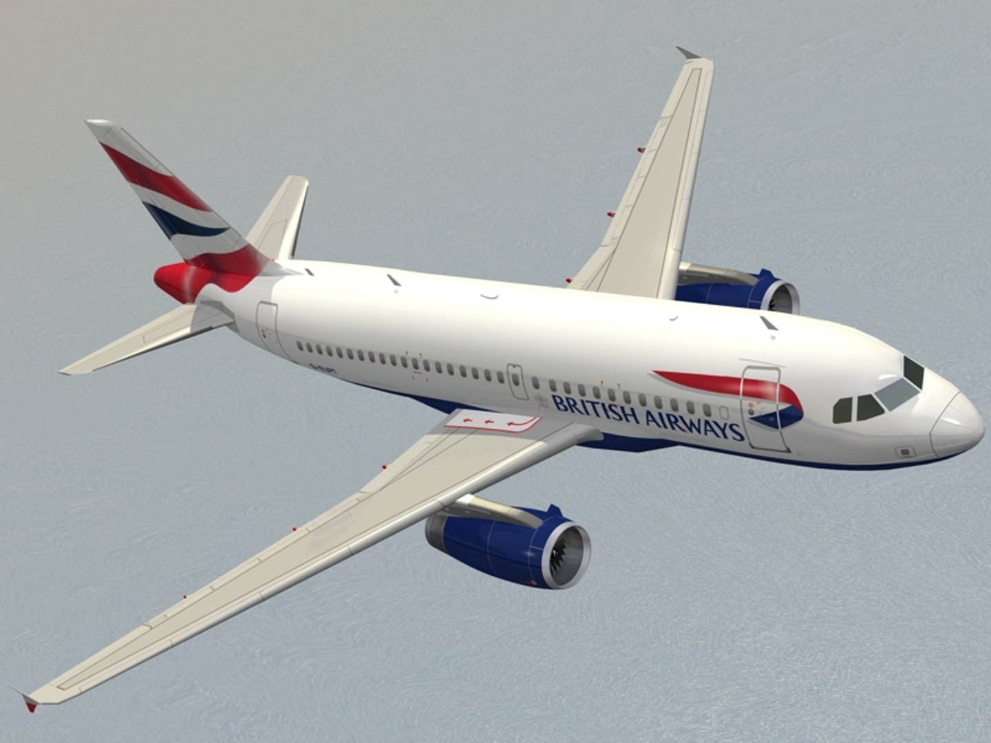 Airbus A319 British Airways 3d 3ds