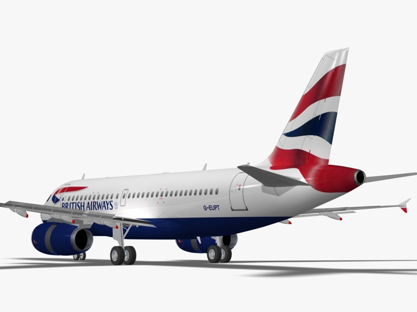 Airbus A319 British Airways 3d 3ds